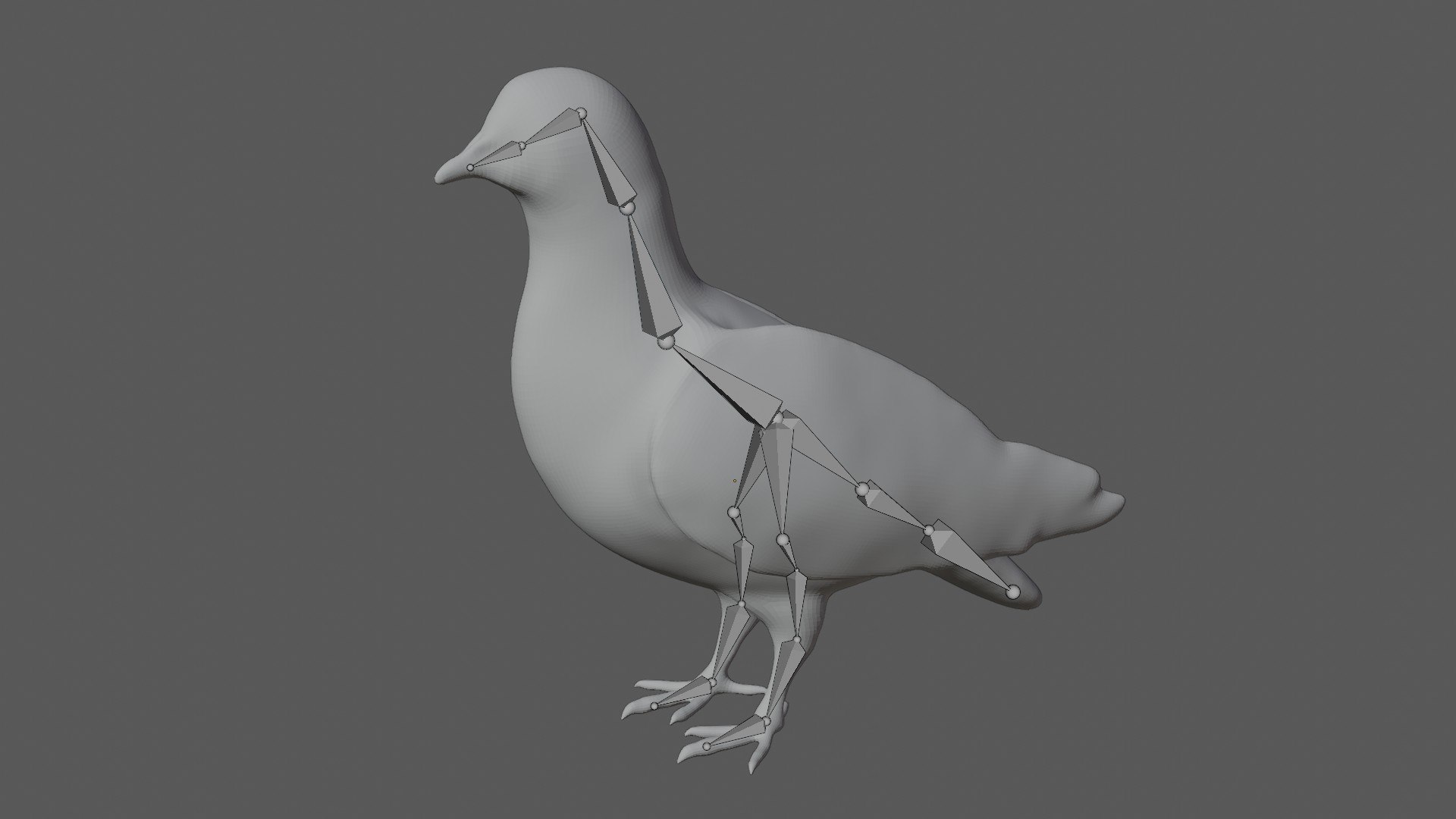Fully Rigged Low Poly Standing Pigeon Model - TurboSquid 1760181