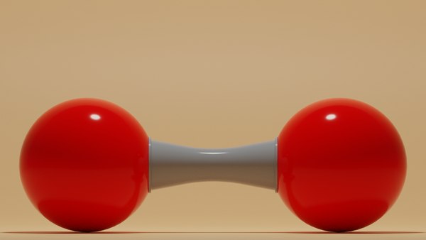 O2 氧分子3D模型 - TurboSquid 1720220