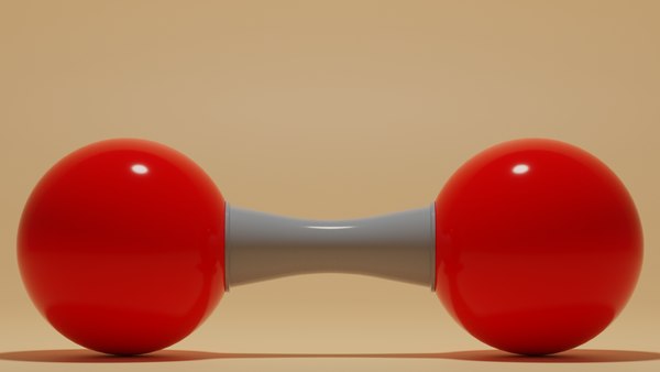 O2 Sauerstoffmolekül 3D-Modell - TurboSquid 1720220