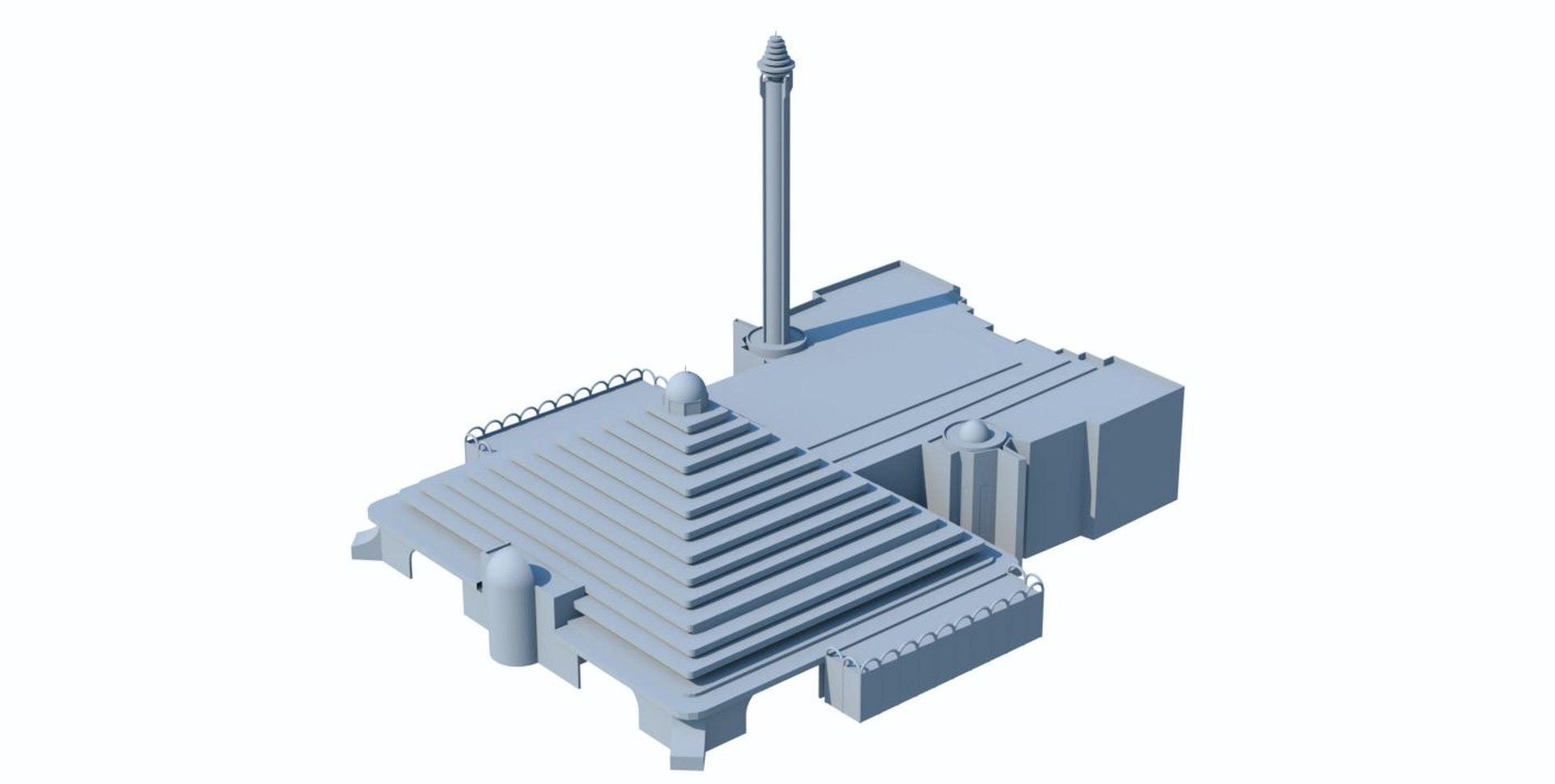 Mosque Kuwait 3D Model - TurboSquid 1390061