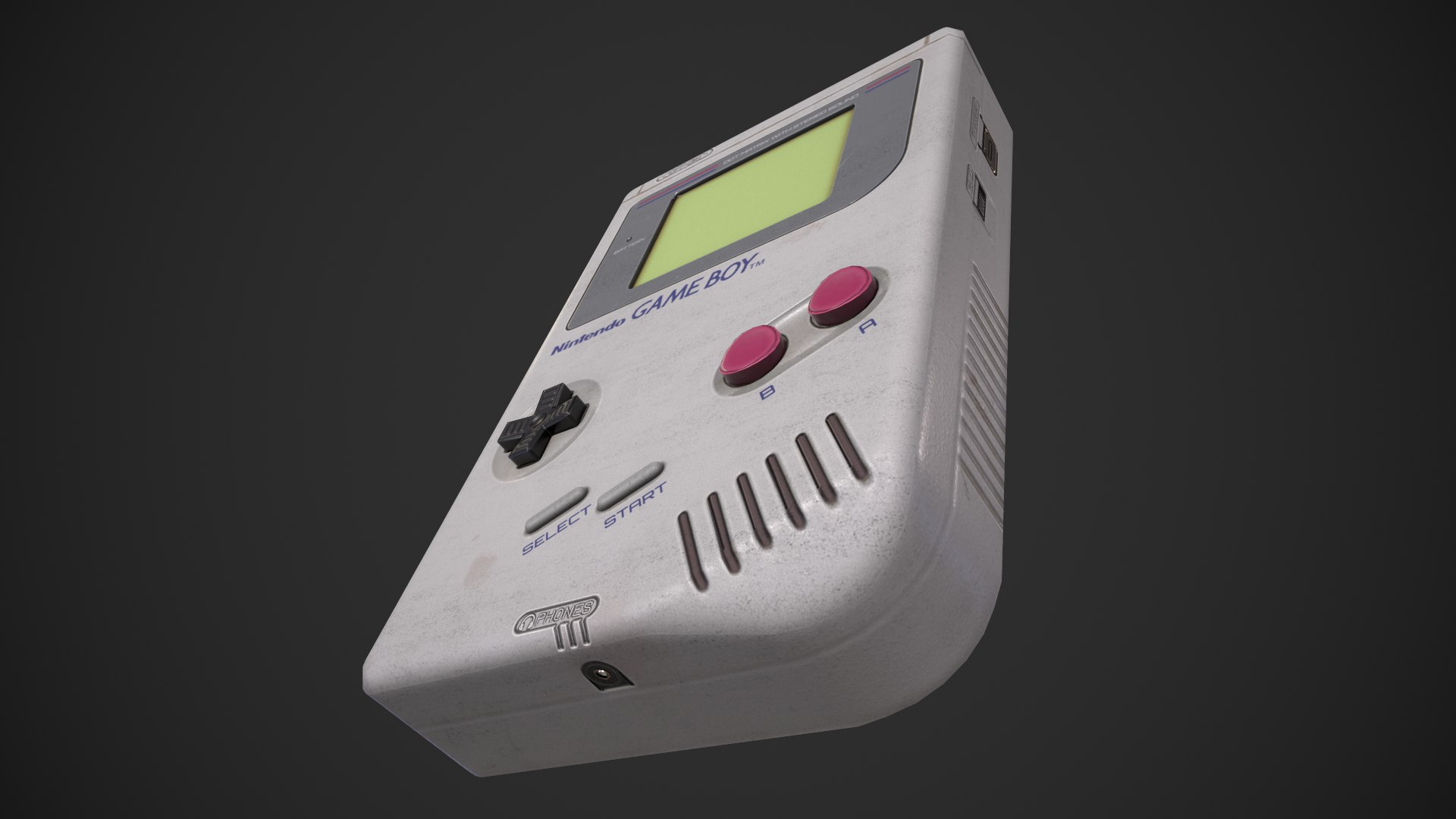 Classic Gameboy Model - TurboSquid 1965636