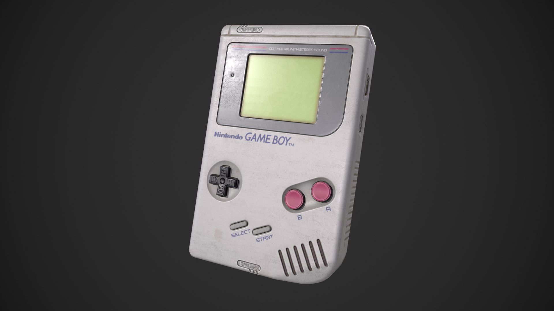 Classic Gameboy Model - TurboSquid 1965636