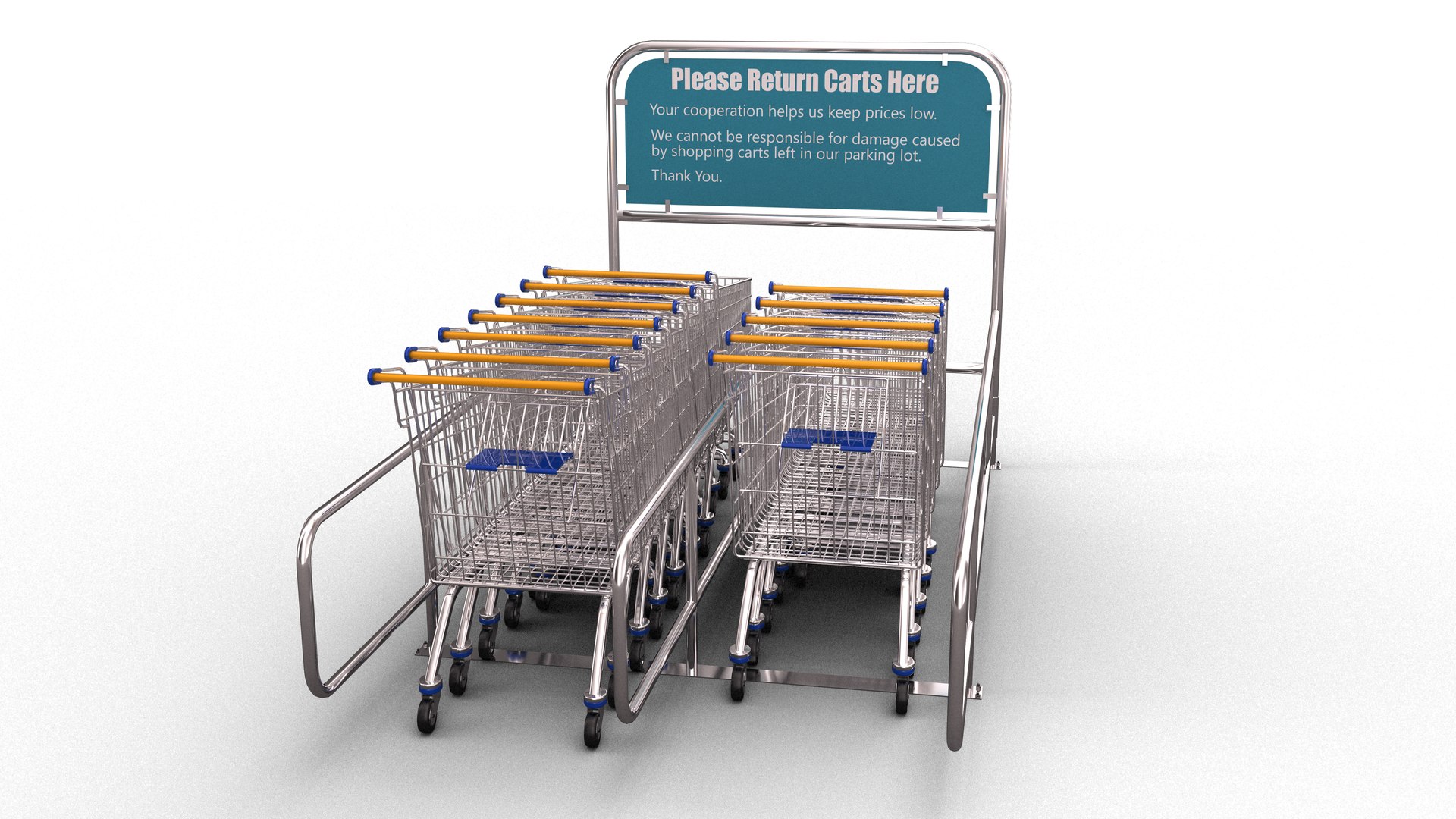 Shopping Cart Return 3D Model - TurboSquid 2025140