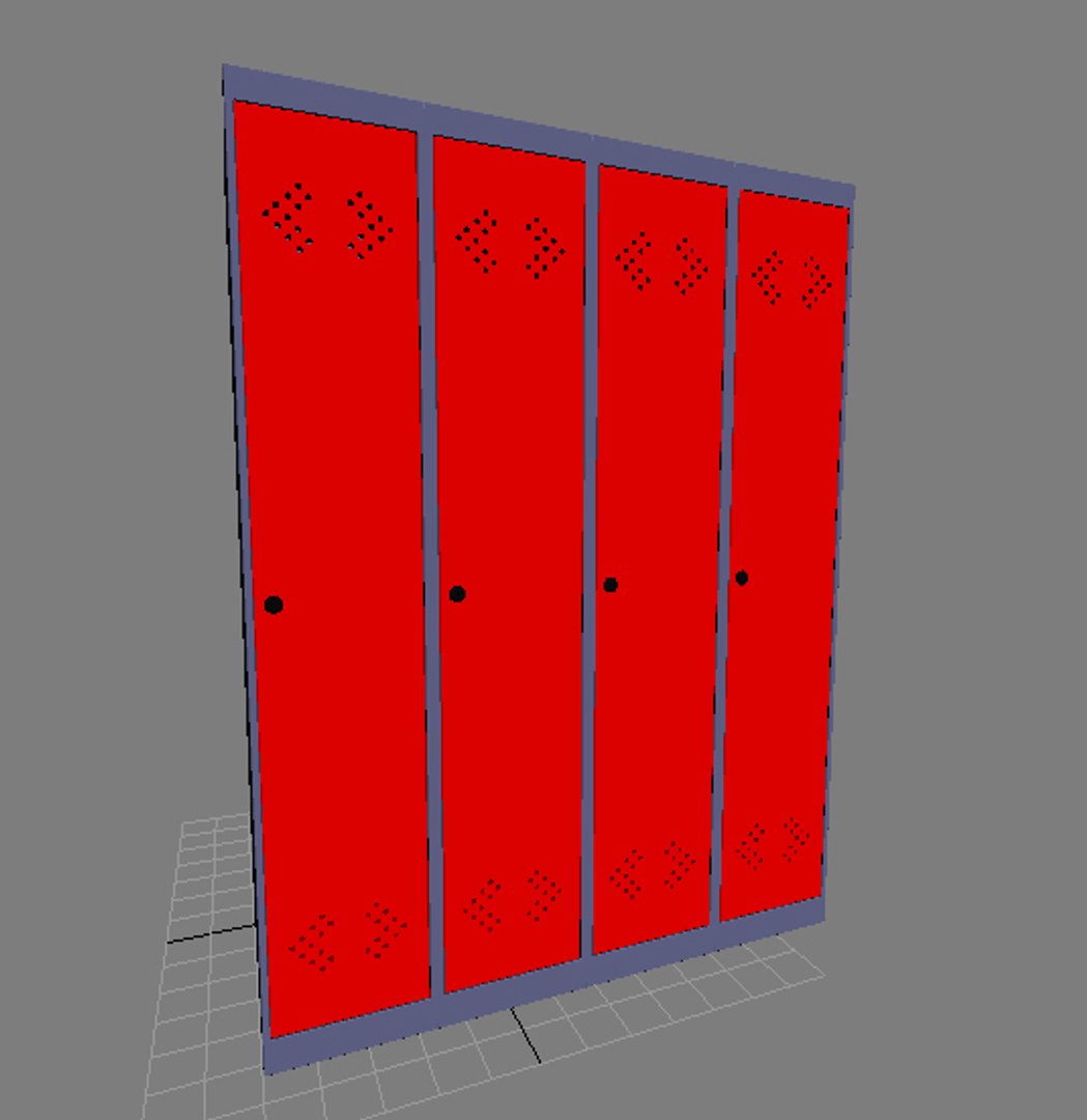 Locker Room 3d Max