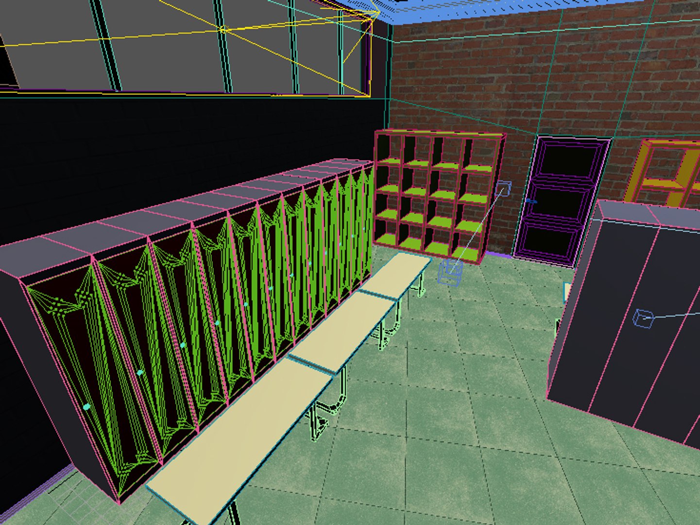 Locker Room 3d Max