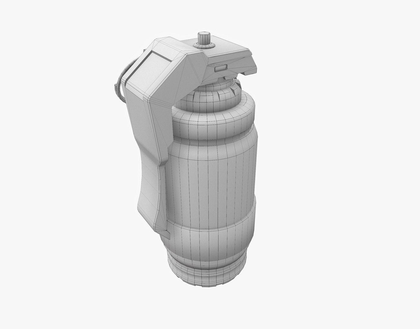 sci fi grenade 3d model