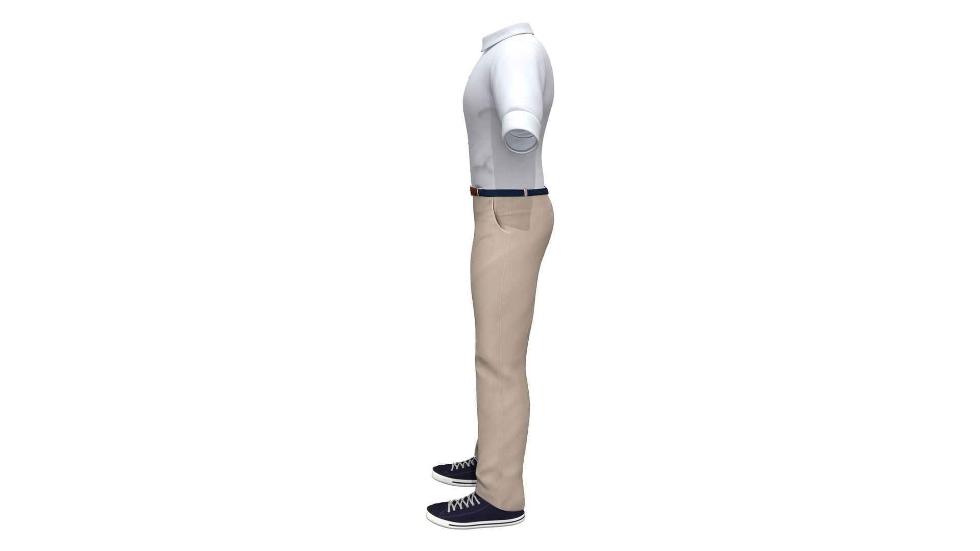 3D Men Formal Shirt And Chino Pants Full Outfit Model - TurboSquid 1988780
