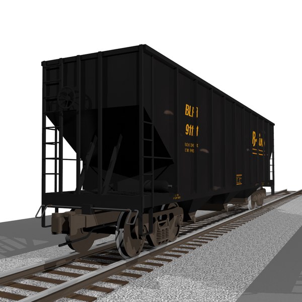 3d train car model