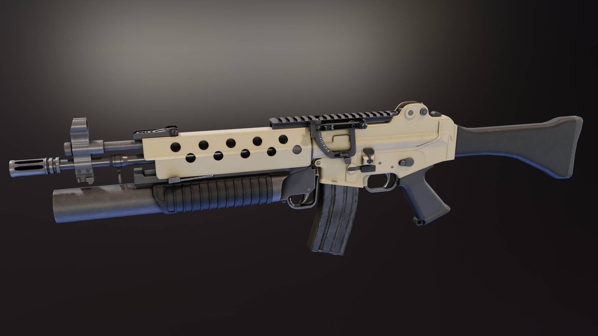 Daewoo K2 Rifle 3D Model - TurboSquid 2147609