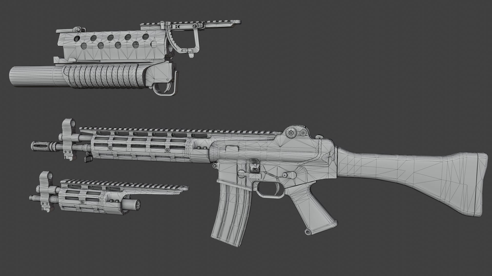 Daewoo K2 Rifle 3D Model - TurboSquid 2147609