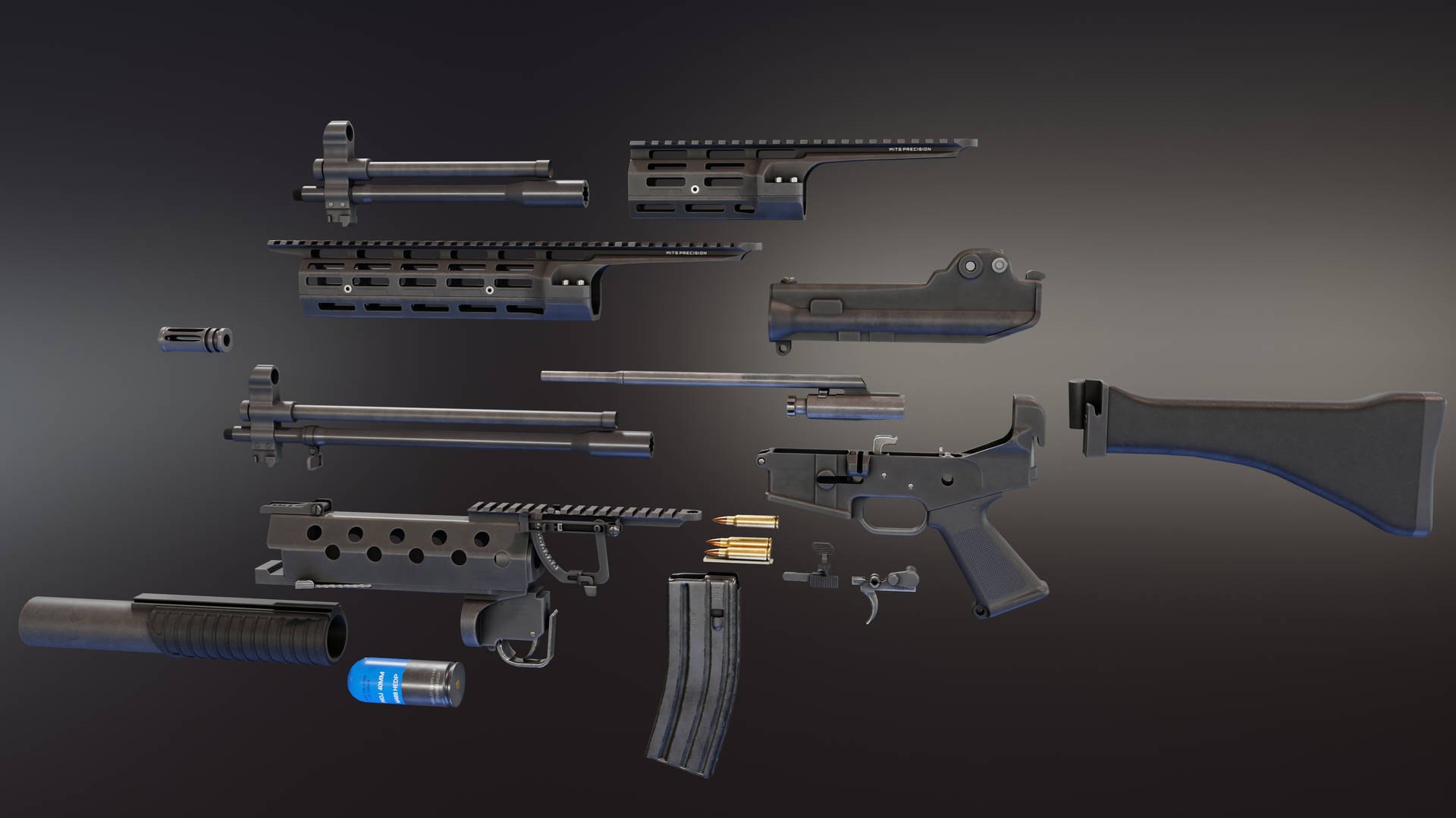 Daewoo K2 Rifle 3D Model - TurboSquid 2147609