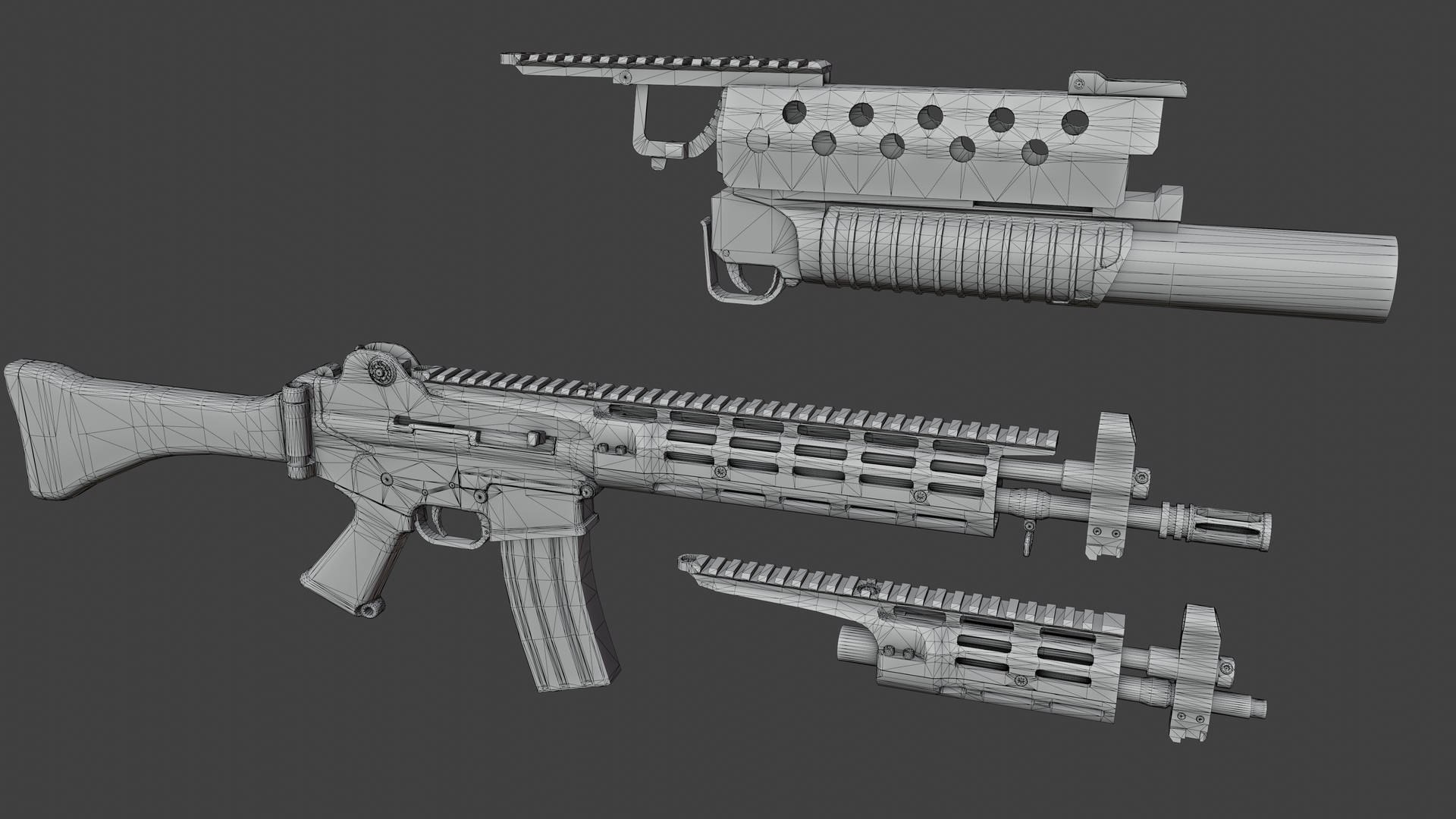 Daewoo K2 Rifle 3D Model - TurboSquid 2147609