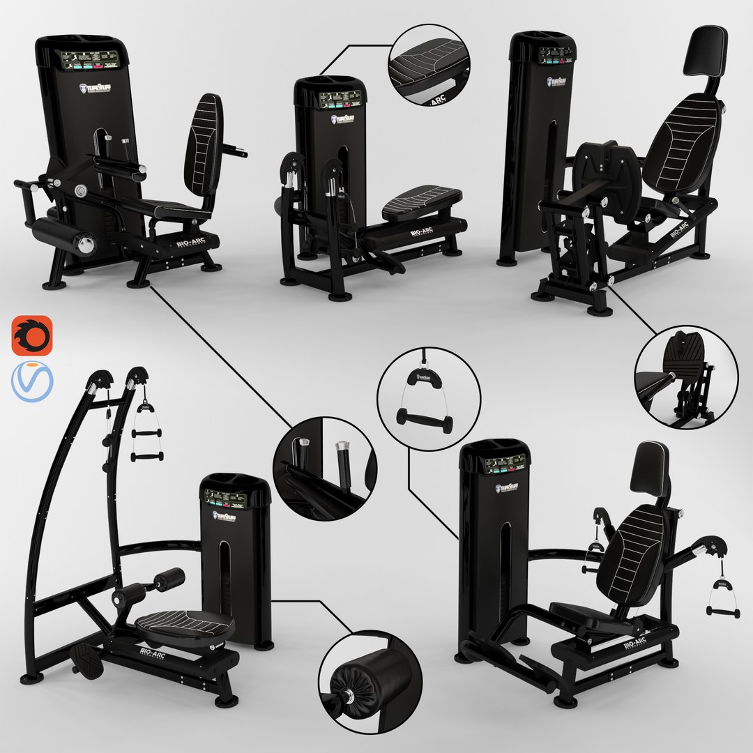 Equipment Gym Fitness Model - TurboSquid 1618123