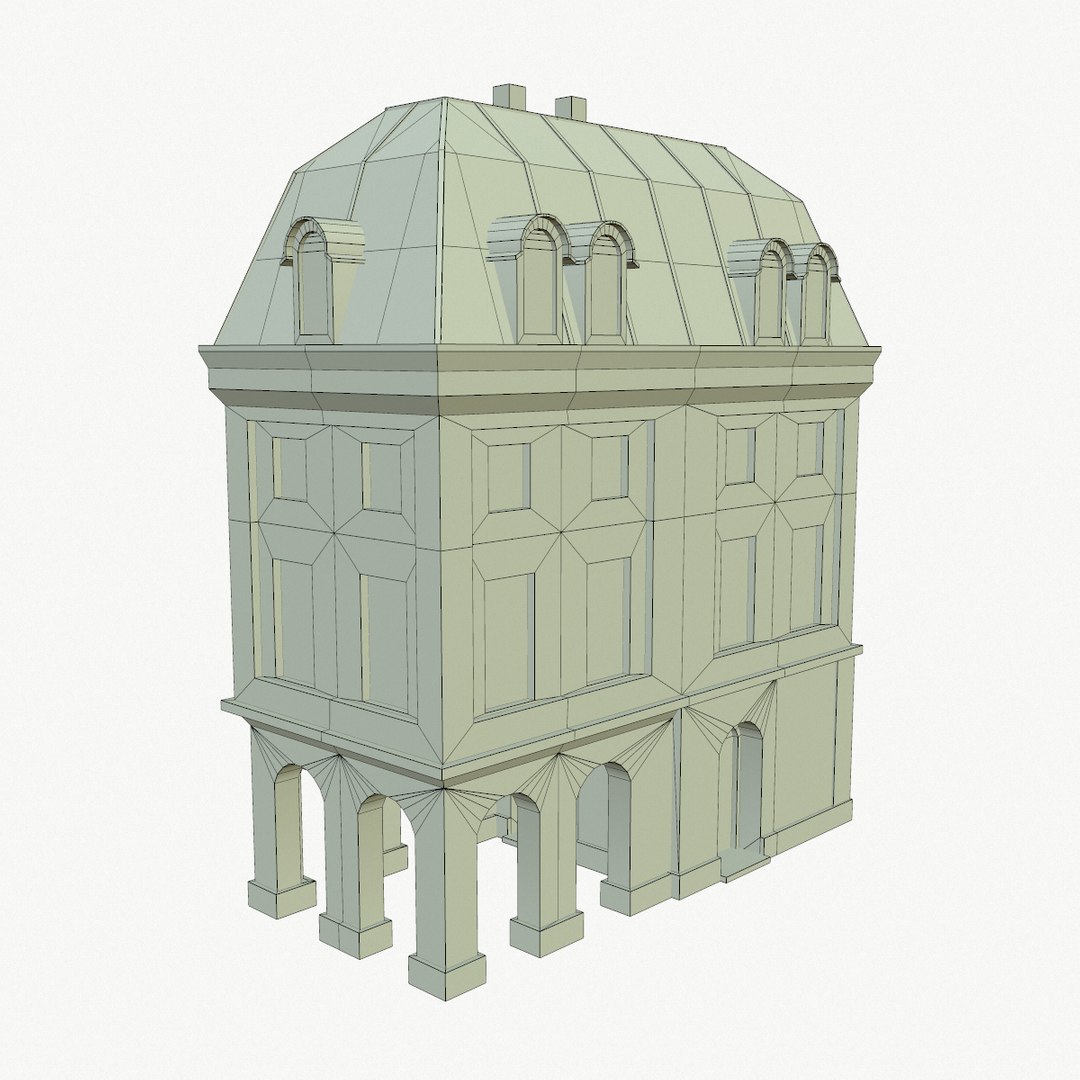 3D Classical Building Model - TurboSquid 1337946
