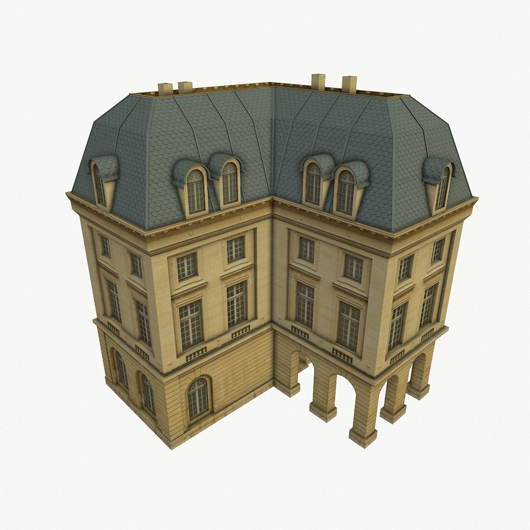 3D Classical Building Model - TurboSquid 1337946