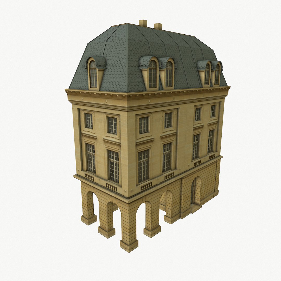 3D Classical Building Model - TurboSquid 1337946