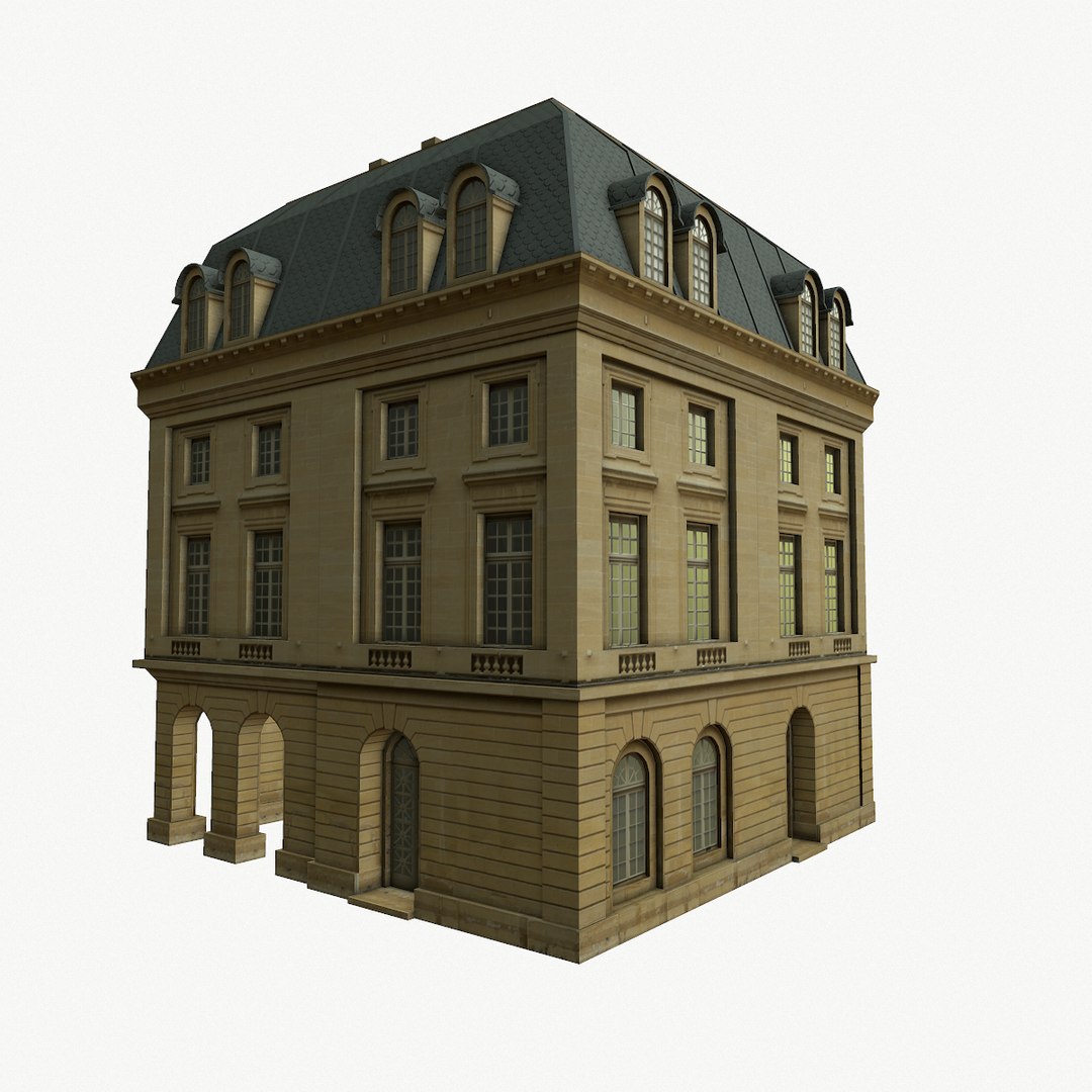 3D Classical Building Model - TurboSquid 1337946