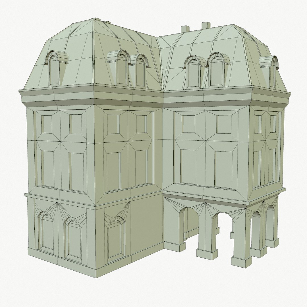 3D Classical Building Model - TurboSquid 1337946