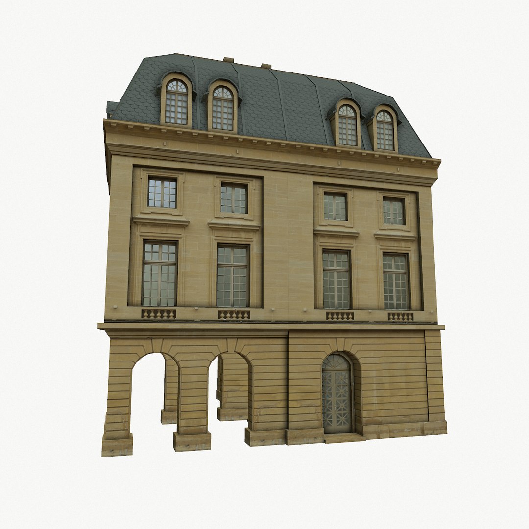3D Classical Building Model - TurboSquid 1337946