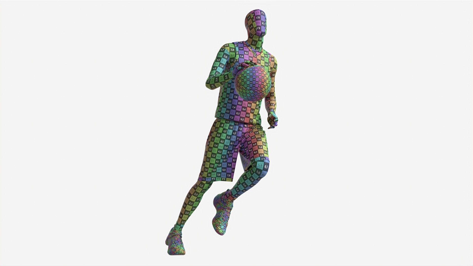3D Male In Basketball Uniform In Action - TurboSquid 2128910