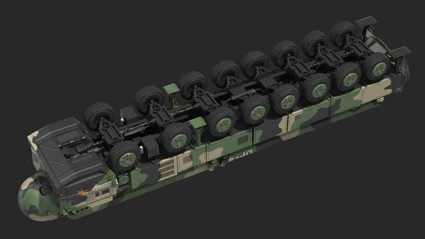 Dongfeng-41 icbm launch vehicle 3D model - TurboSquid 1518881