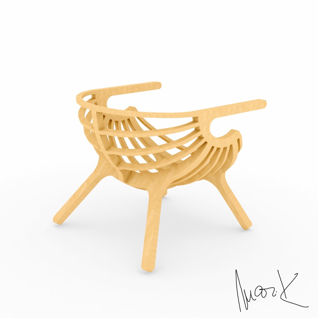 3D model easy chair - TurboSquid 1221195