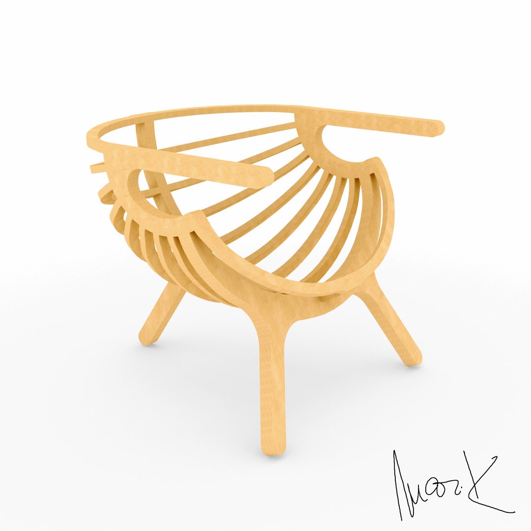 3D model easy chair - TurboSquid 1221195