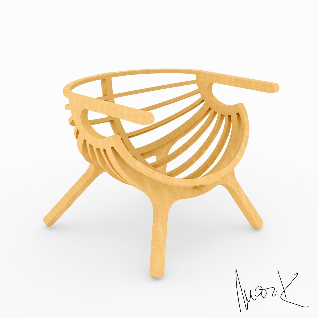 3D model easy chair - TurboSquid 1221195