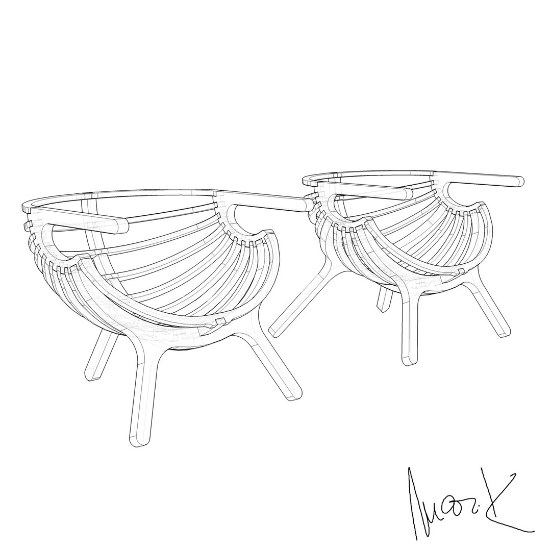 3D model easy chair - TurboSquid 1221195