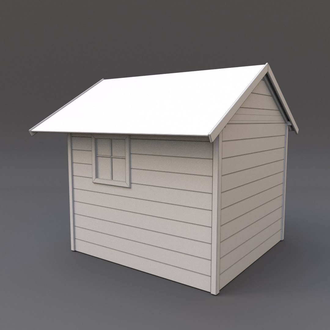 Wooden Shed 3d Model