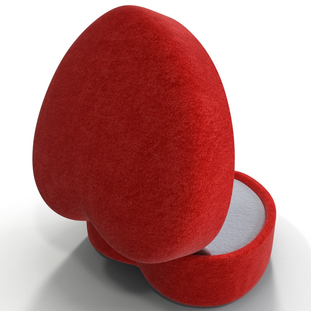 Red Heart Ring Box Max