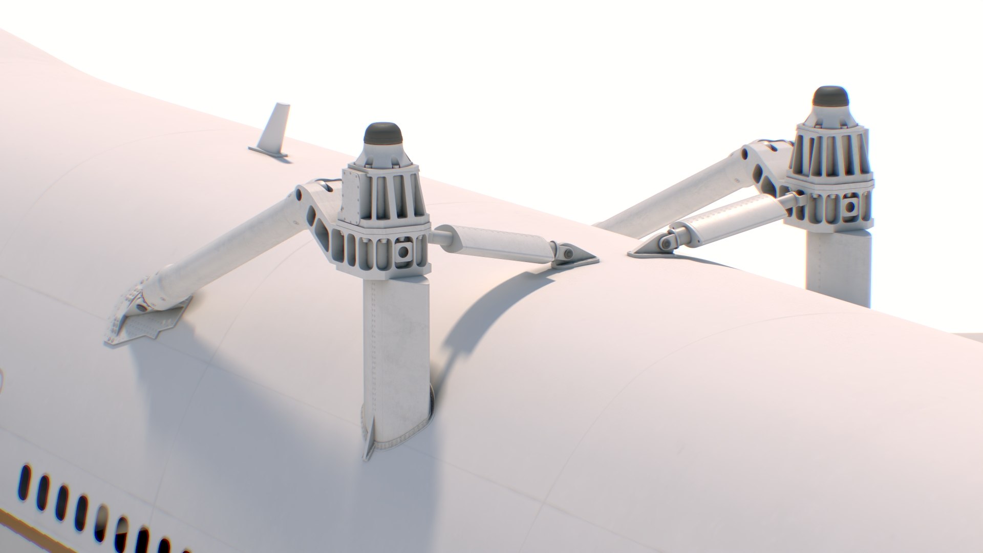 3D Model Shuttle Connection Frame And Carrier Aircraft - TurboSquid 2368946