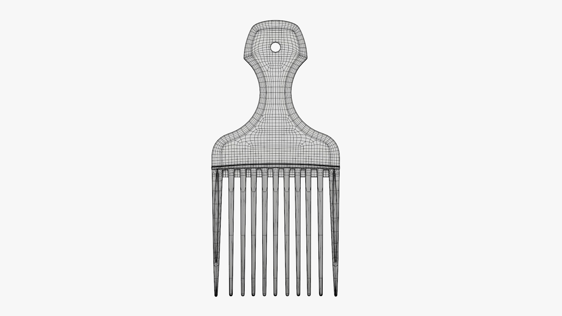 3D Hair Comb Hairdresser Model - TurboSquid 1585366