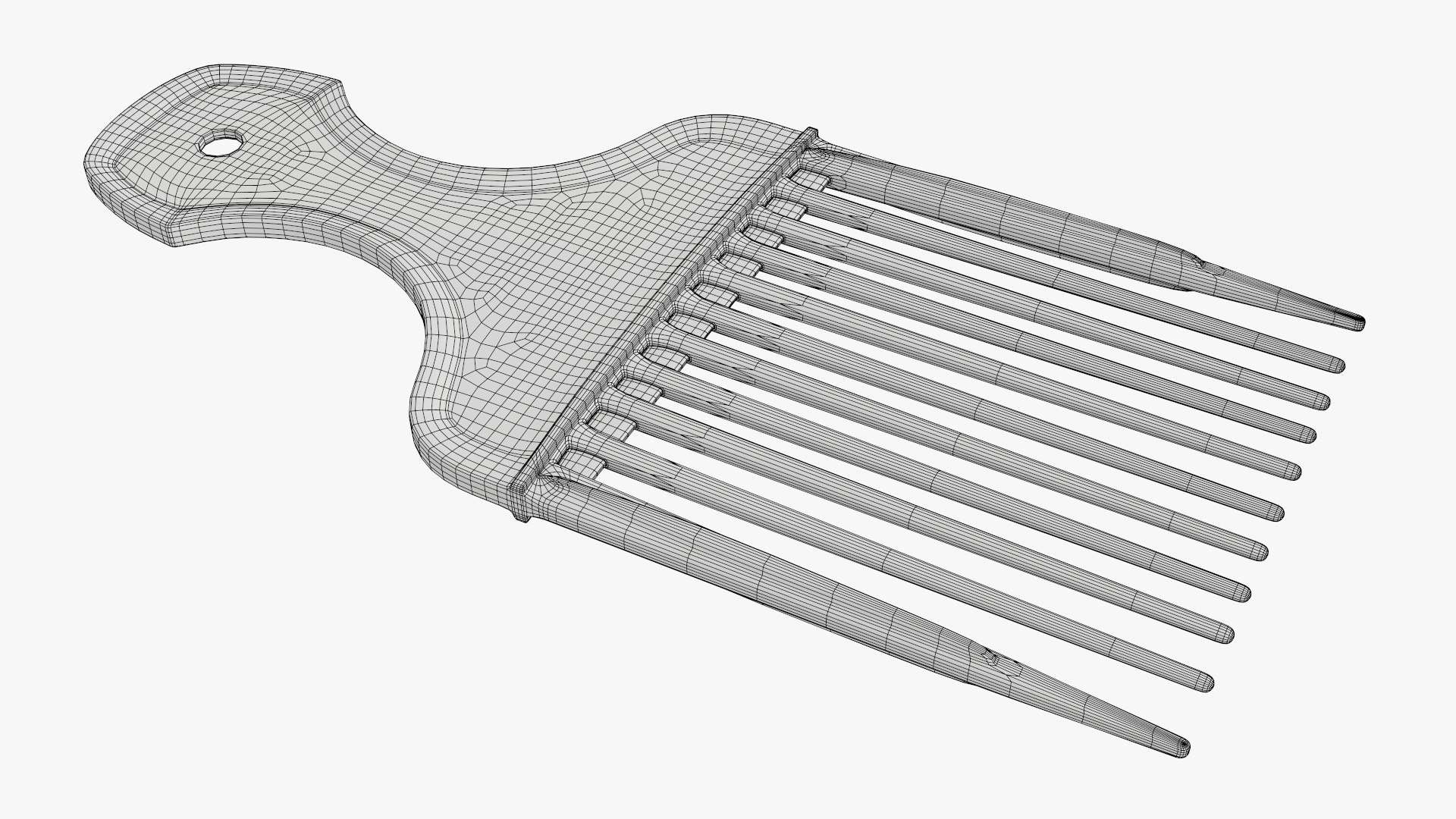 3D Hair Comb Hairdresser Model - TurboSquid 1585366
