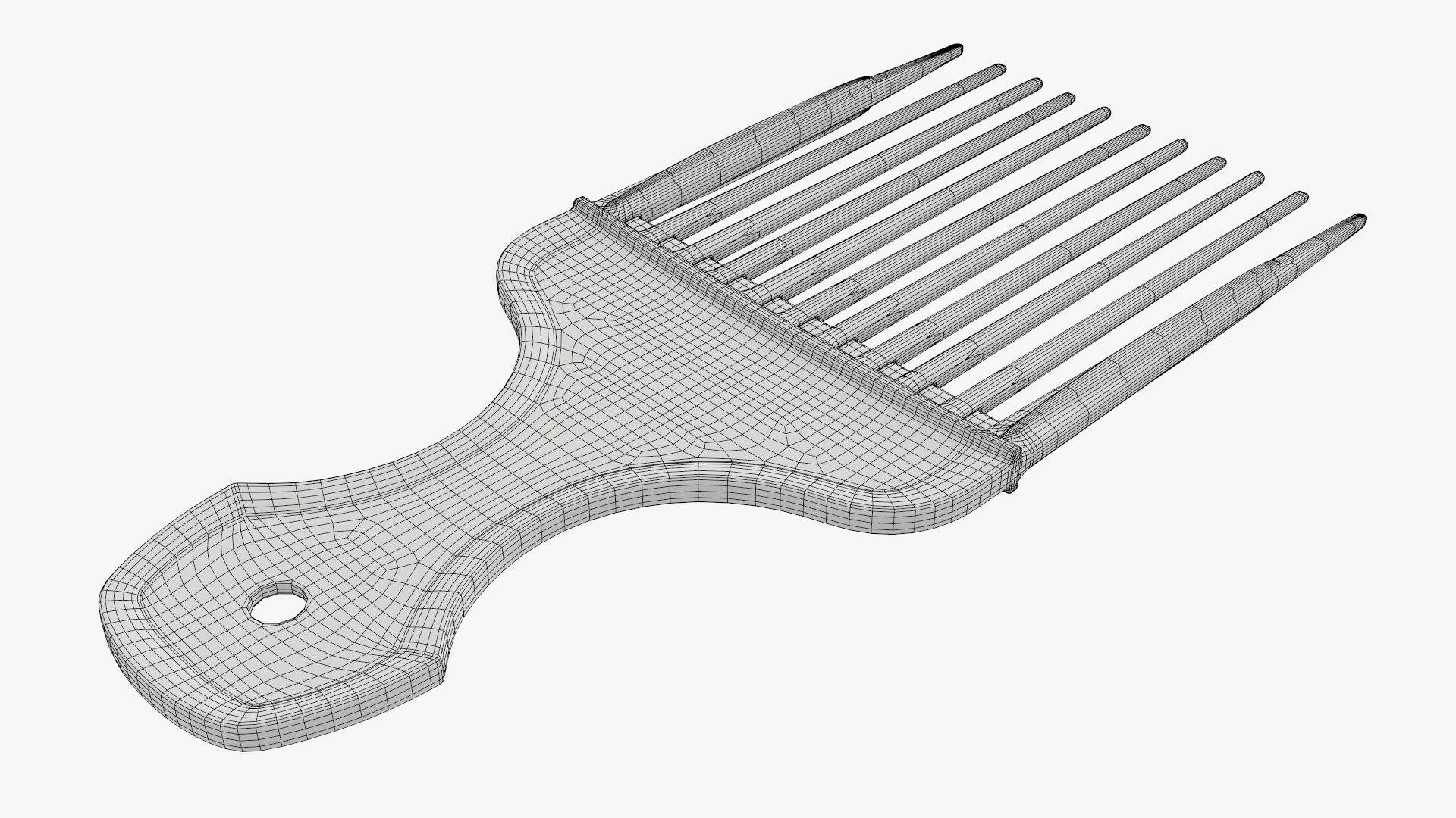 3D Hair Comb Hairdresser Model - TurboSquid 1585366
