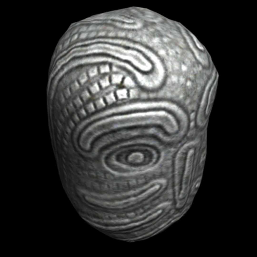 3ds max stone idol head