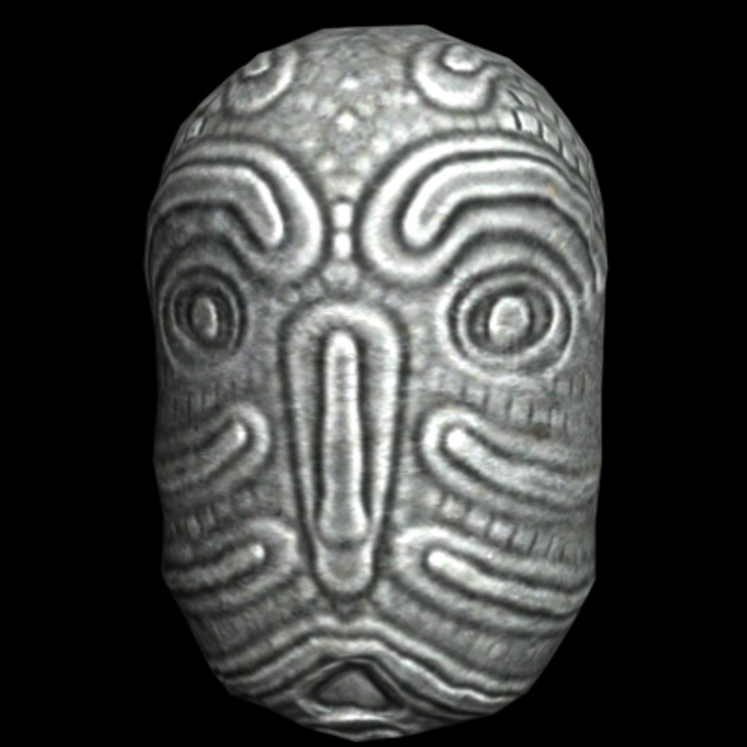 3ds max stone idol head