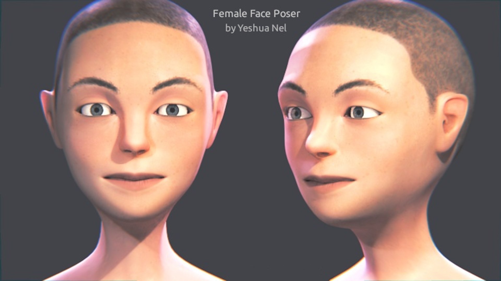 Female Face Poser 3D - TurboSquid 1250744