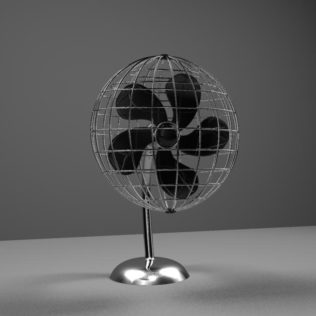 desk fan 3d model