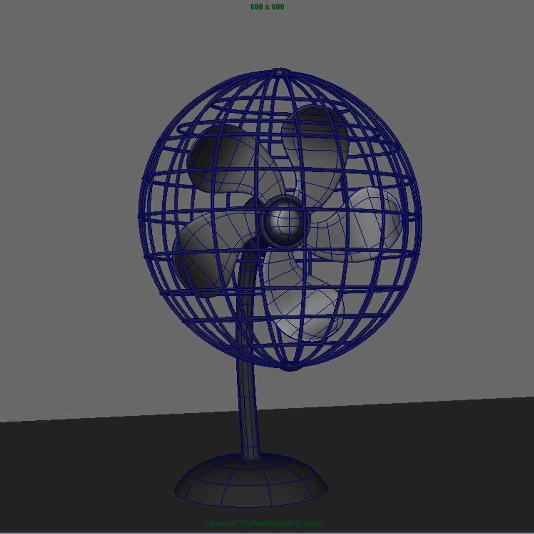 desk fan 3d model