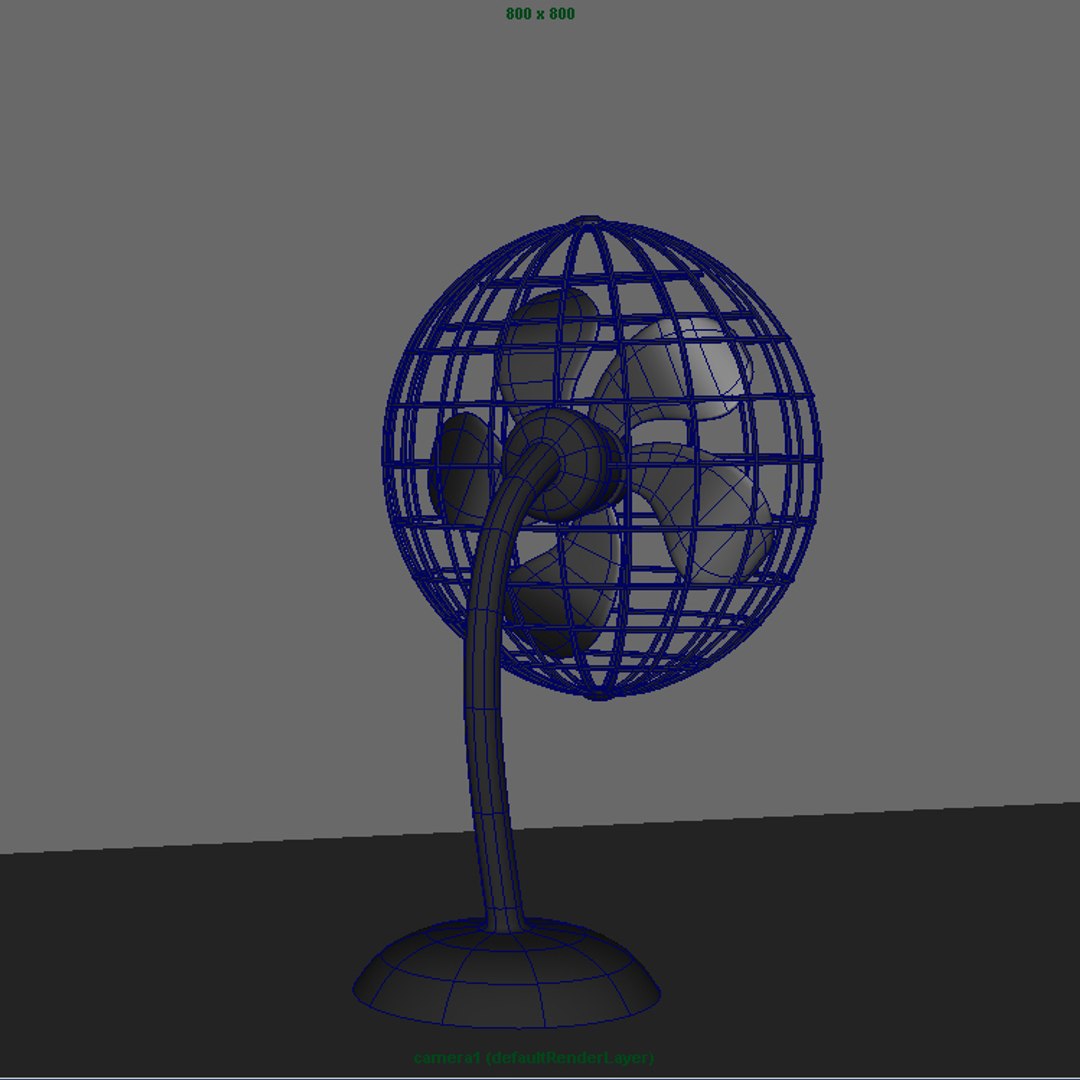 desk fan 3d model