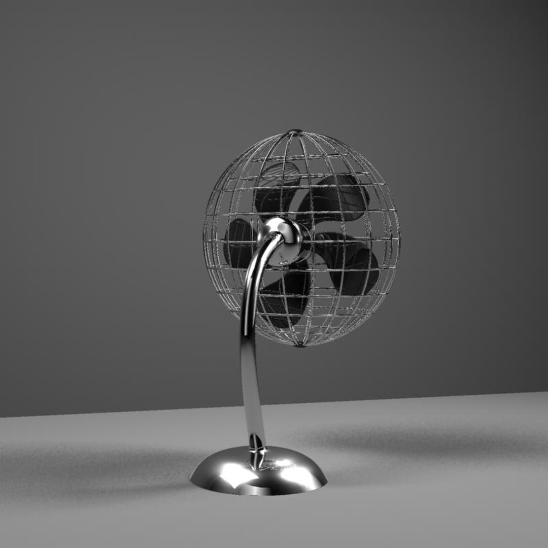desk fan 3d model
