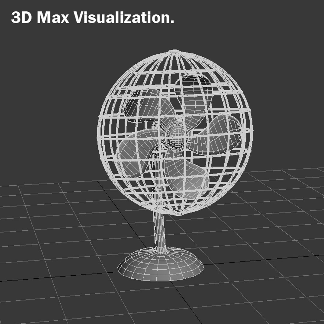 desk fan 3d model