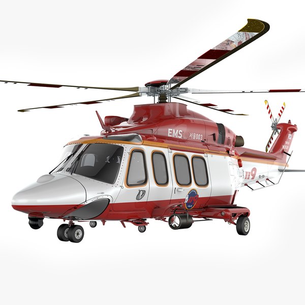 AW139 인천소방안전 L2158 3D 모델 - TurboSquid 2253738