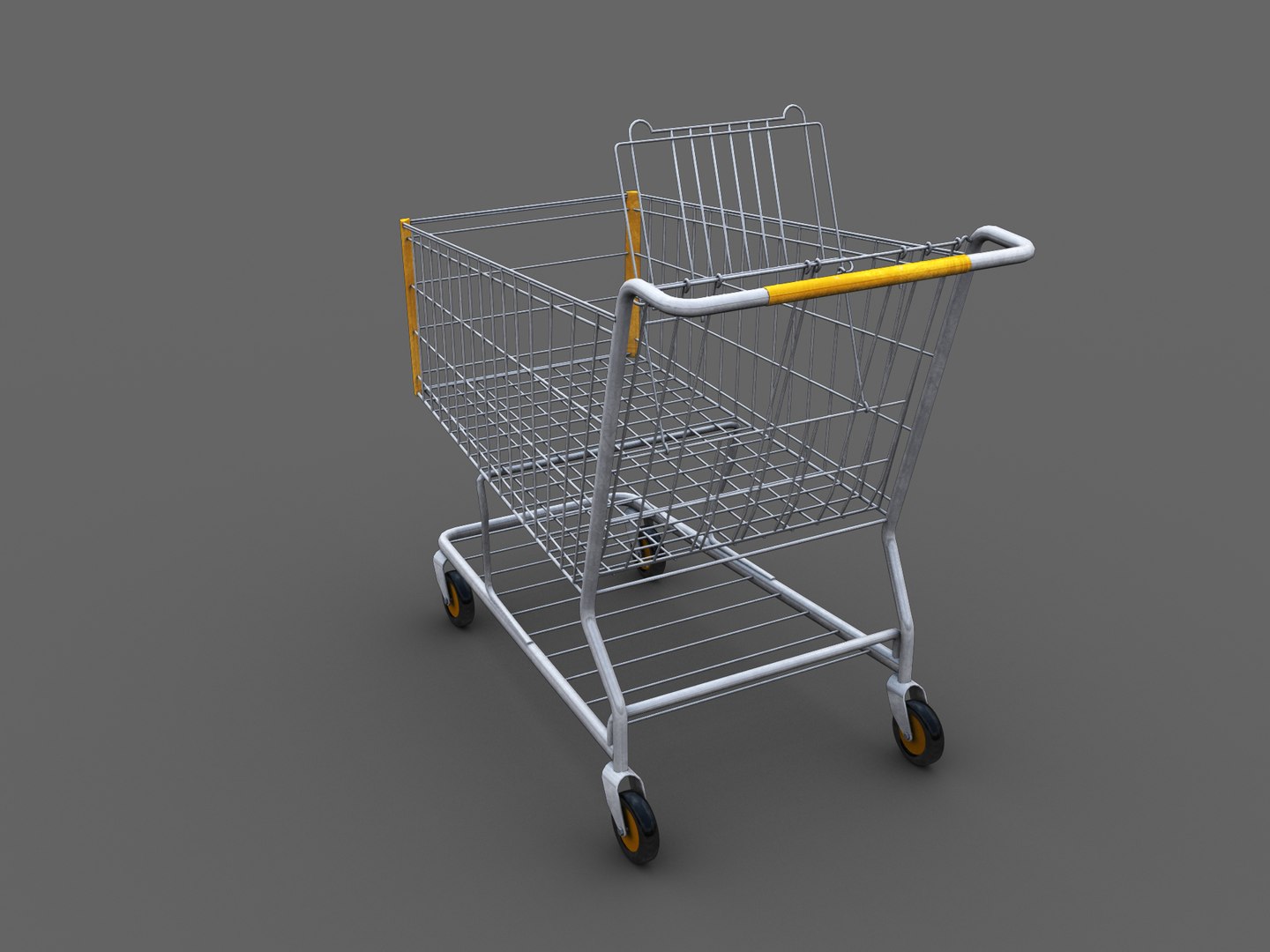 Shoping Cart Lowpoly Model - TurboSquid 2124291