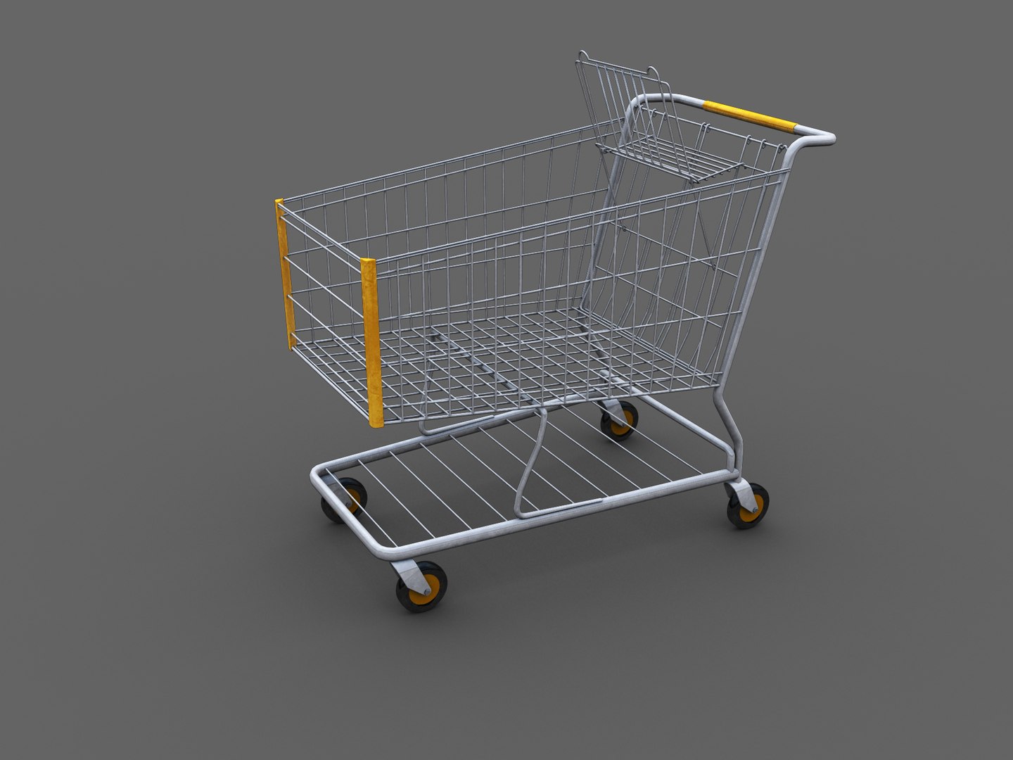 Shoping Cart Lowpoly Model - TurboSquid 2124291