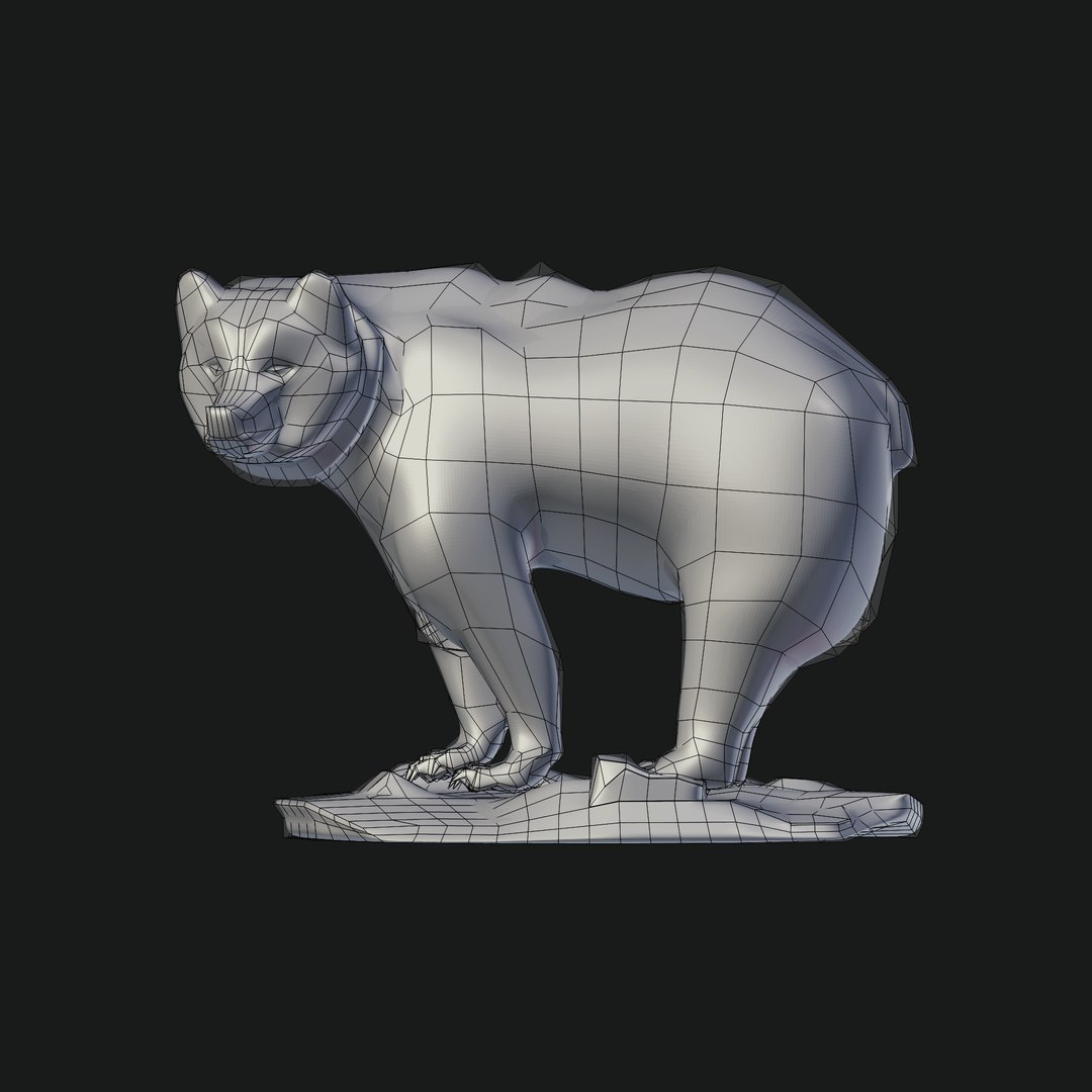 3D Model Bear Statue To Print - TurboSquid 2033189