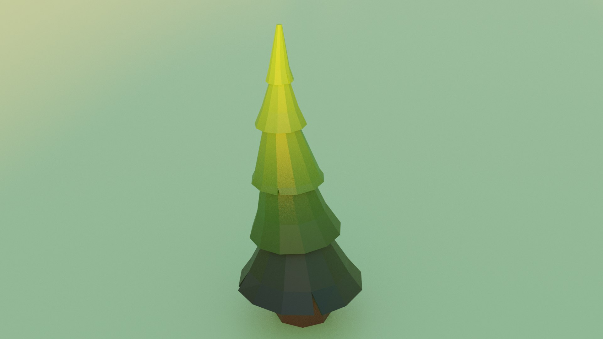 Pine Tree Low Poly Cartoon model - TurboSquid 1827493
