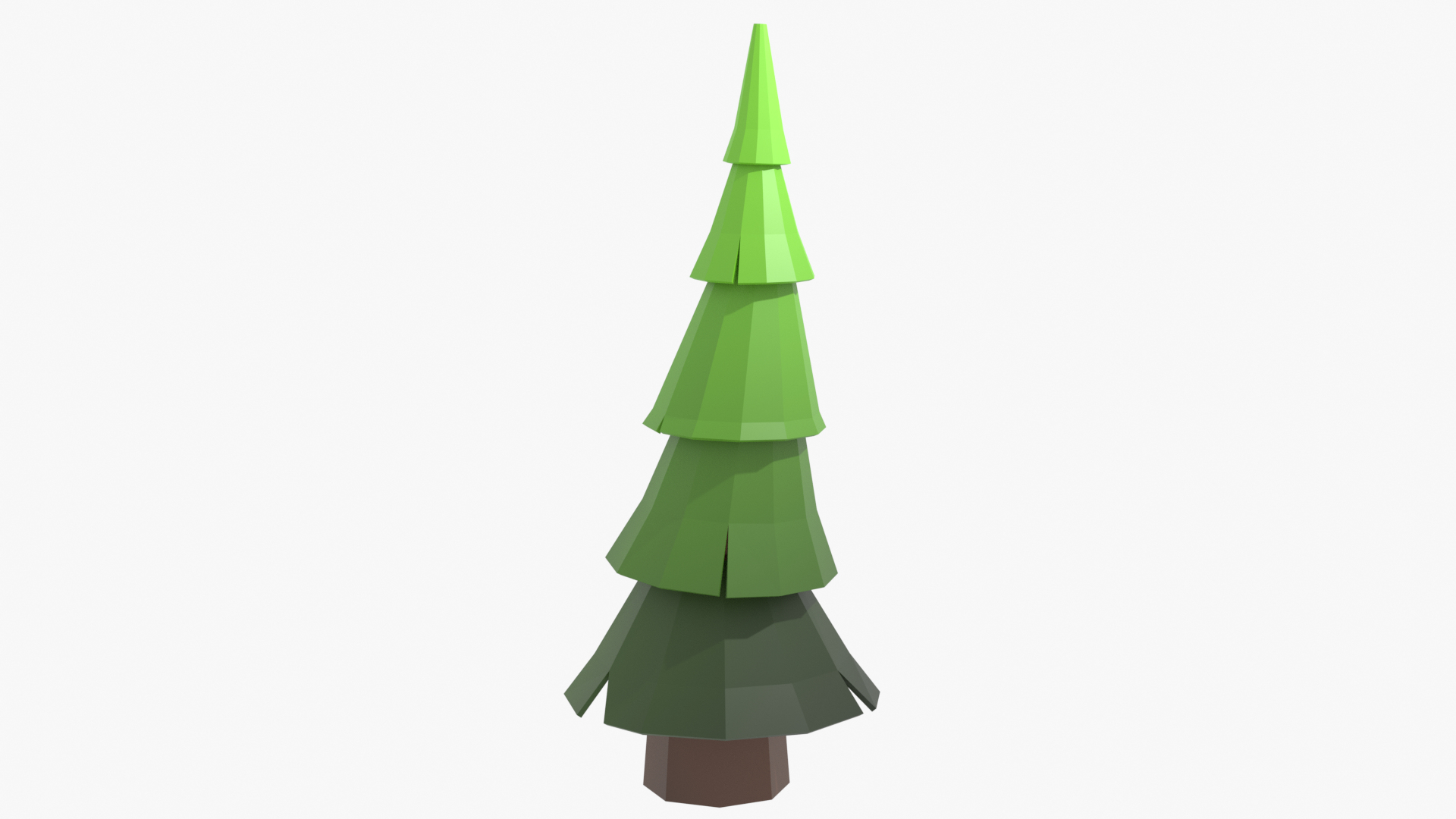 Pine Tree Low Poly Cartoon model - TurboSquid 1827493