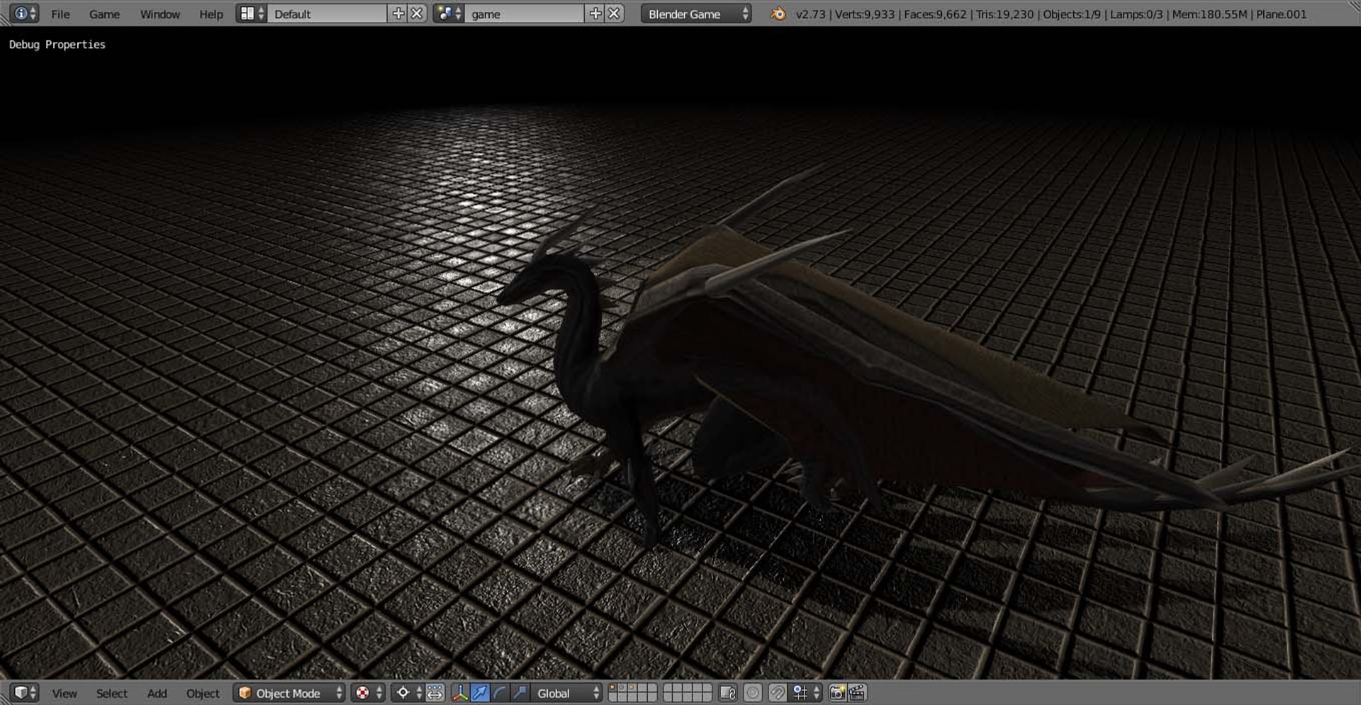 3d Dragon Rigged Blender Model